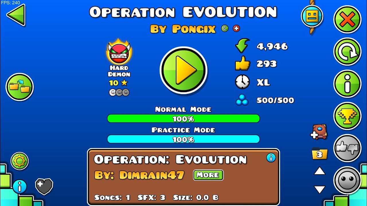 [PATCHED] Operation EVOLUTION by Pongix [Secret Way Demon] - YouTube