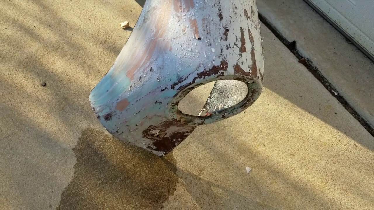 1958 MGA Restoration 13h Right Front Fender Stripping - YouTube