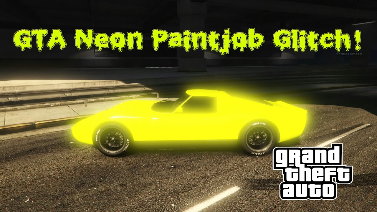 GTA 5 Glowing car glitch! | Modded Crew-color - YouTube