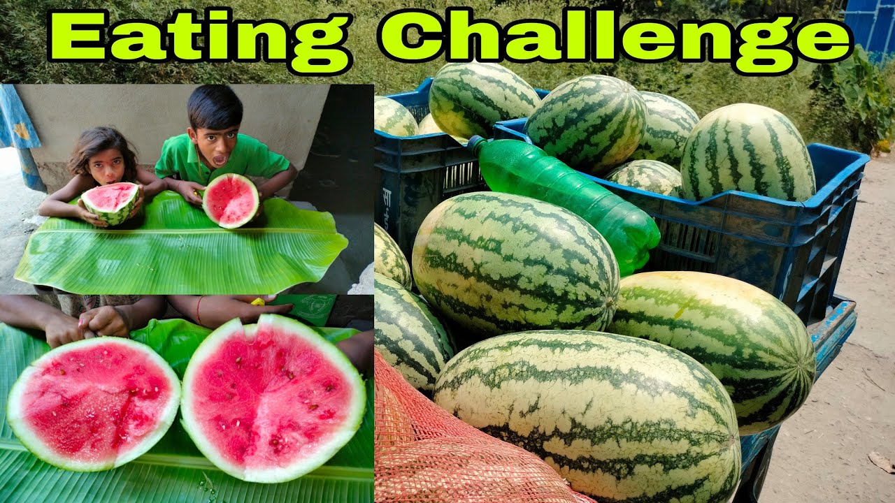 Watermelon Eating Challenge | तरबूज खाने का चैलेंज - YouTube