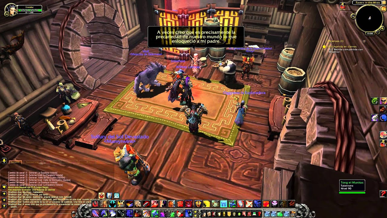 Bebida compartida con Wrathion - Cadena de misiones legendaria Mists of ...