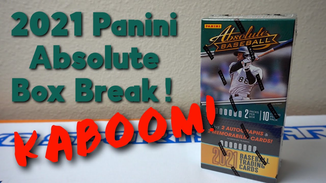 2021 Panini Absolute Baseball Box Break #1! KABOOM! Case hit! - YouTube