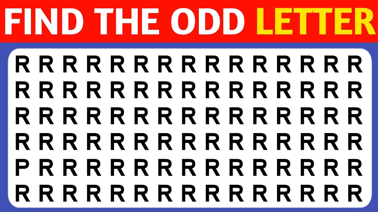 Find the Odd LETTER - NUMBER ? | Easy , Medium , Hard | Emoji Quizz ...