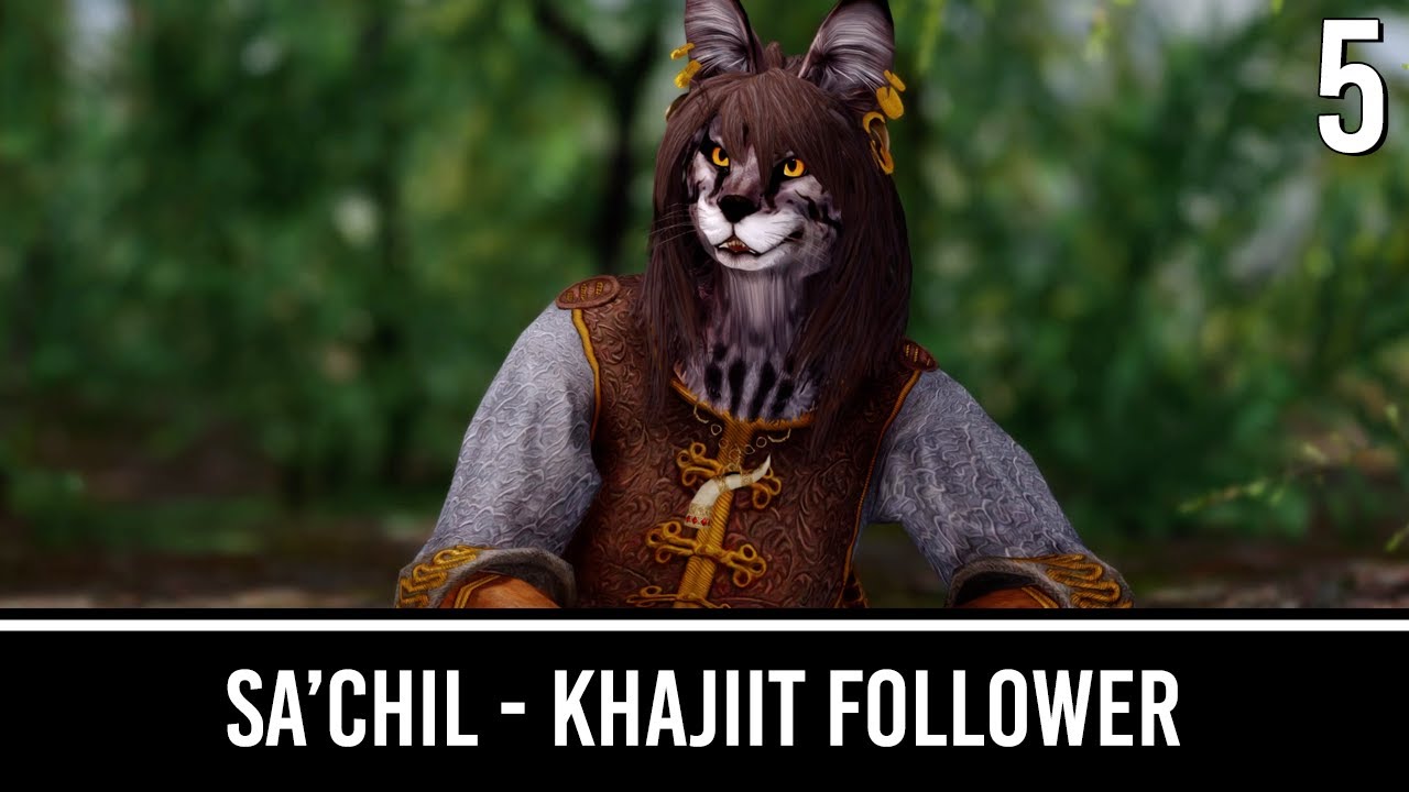 Sa'Chil - New Khajiit Follower - Part 5 | Skyrim Mods - YouTube