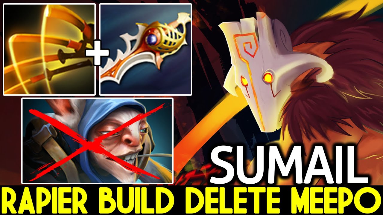 SUMAIL [Juggernaut] Rapier Slash Pure Damage Delete Meepo Dota 2 - YouTube