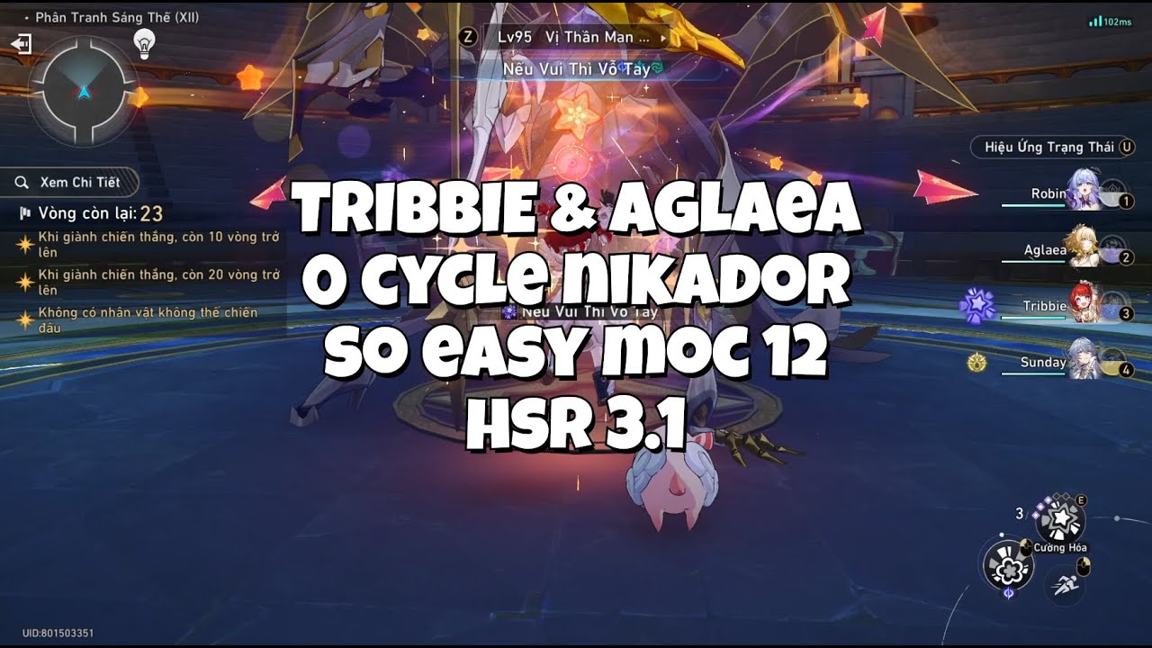 Tribbie x Aglaea Vs Boss Nikador Zero Cycle | MOC 3.0 | HSR 3.1 - YouTube