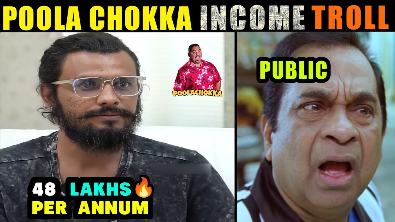 Poola chokka talk About his 🔥 Income Troll - YouTube