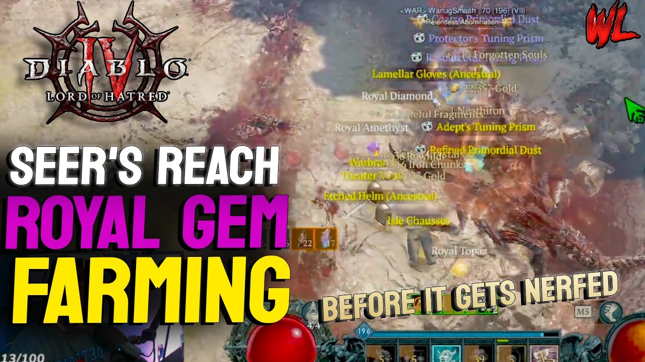 Seer's Reach Jewel Farming in Diablo IV Lord of Hatred - YouTube