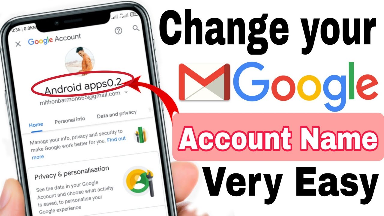 How to change gmail username ! Change your Google account name ! - YouTube