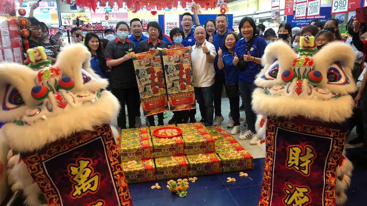 新加坡腾陽龍獅體育會 Singapore Teng Yang Lion Dance Performance @ Sun Plaza F&N ...