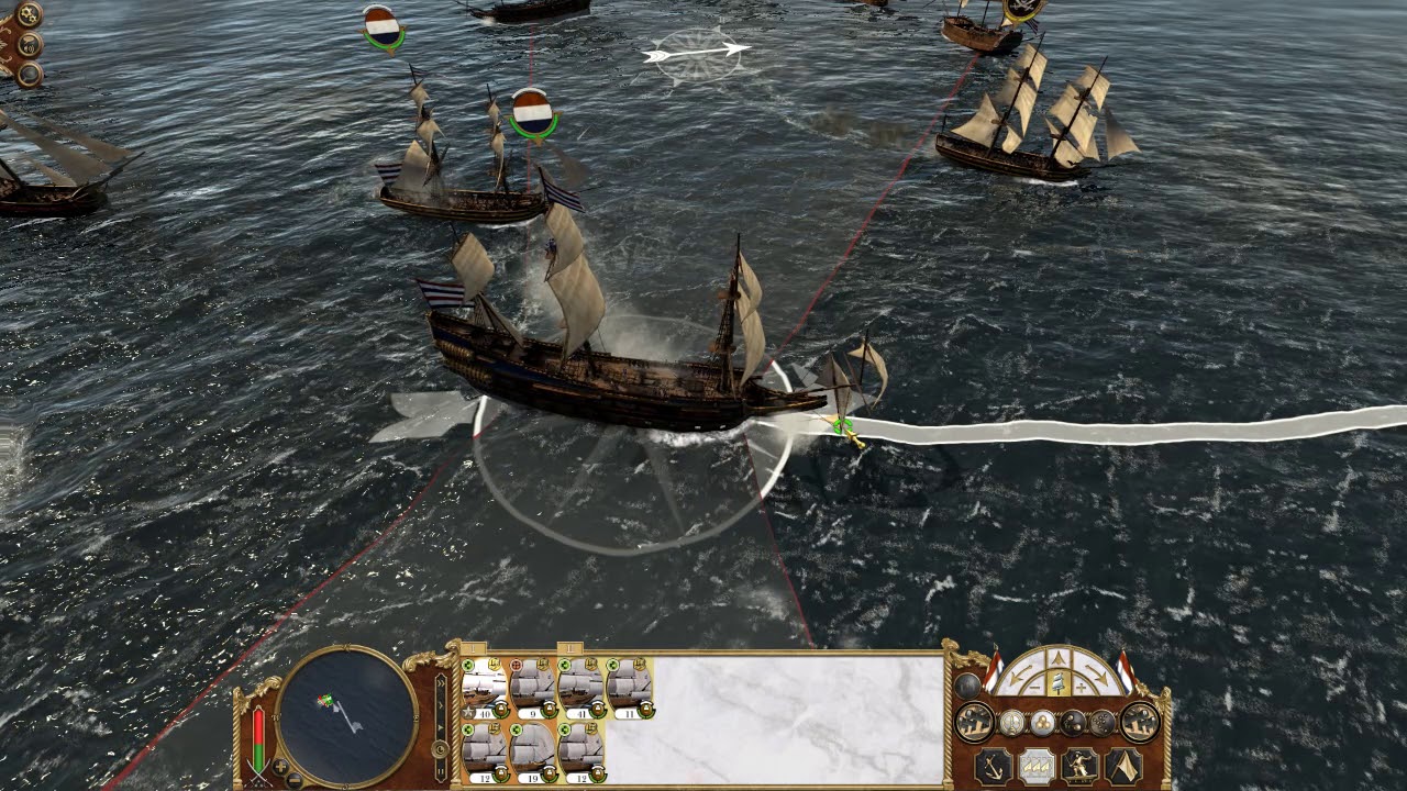 Empire total war campaign naval battle 1 - YouTube