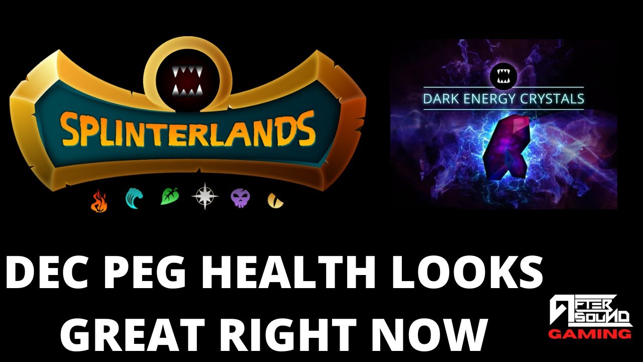 DEC PEG HEALTH LOOKS GREAT RIGHT NOW - YouTube