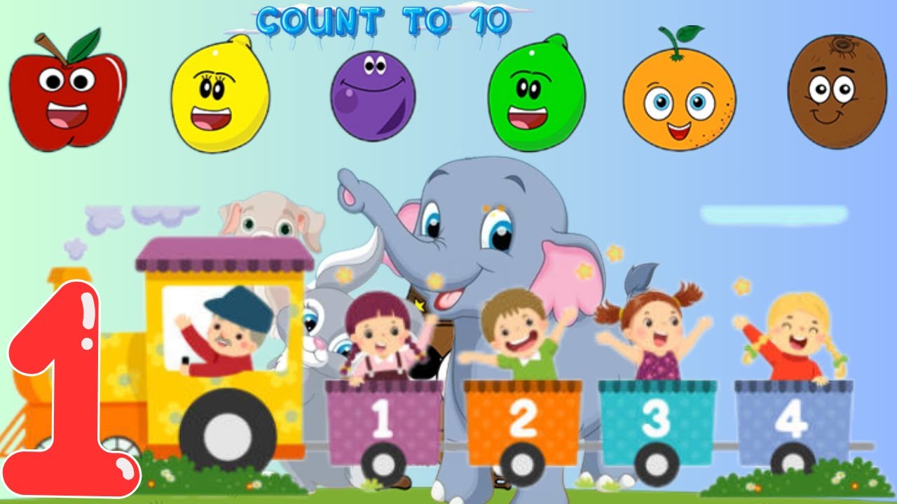 Learn To Count From 1 to 10 || Counting Cartoon For Taddlers ...