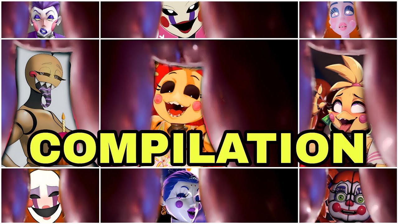 FnaF COMPILATION: Chica, Ballora, Puppet, Circus Baby PoppyZoneR63 R34 rules R63 - YouTube