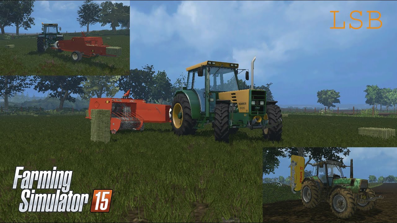 Les foins 2015 en petits ballots | Farming Simulator 15 - YouTube