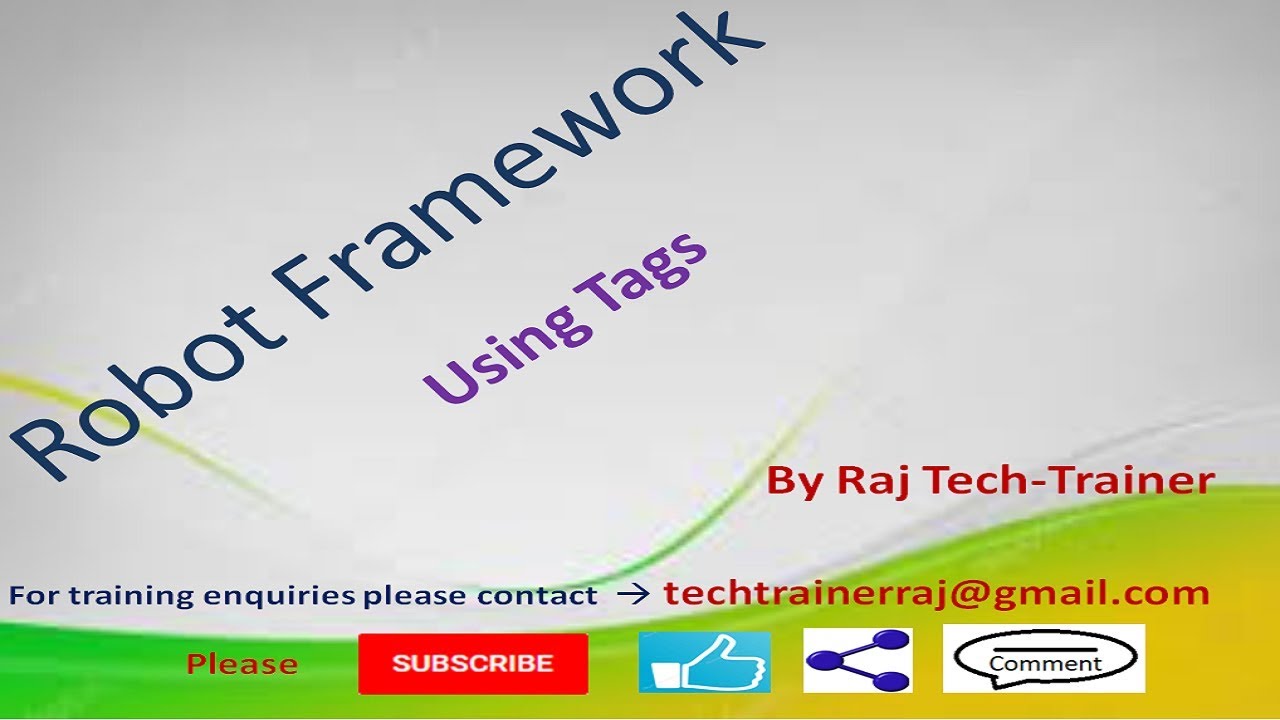 Robot Framework Tutorial Python Selenium Part 16 Tags Youtube 4324