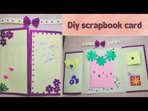 Diy scrapbook card/Easy scrapbook card /paper craft ideas/scrapbook ...