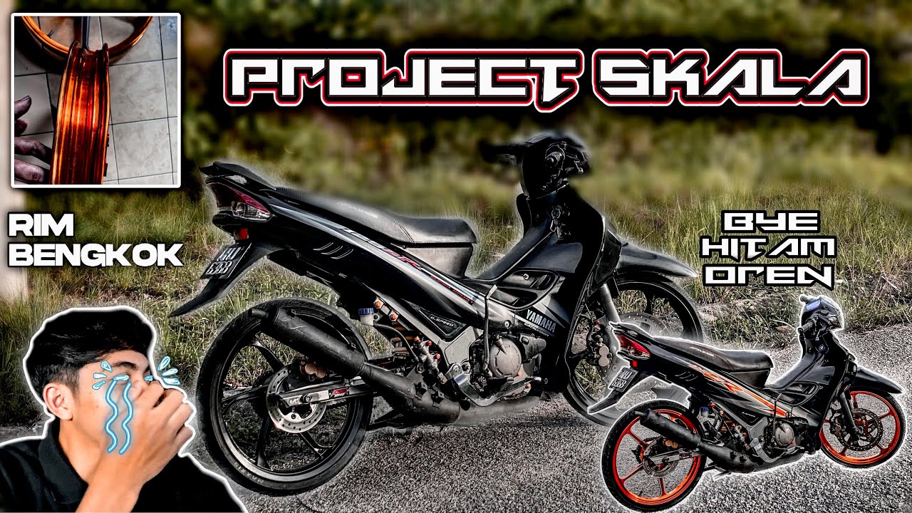 PROJECT HITAM SKALA | KETUK RIM BENGKOK | 125ZR - YouTube