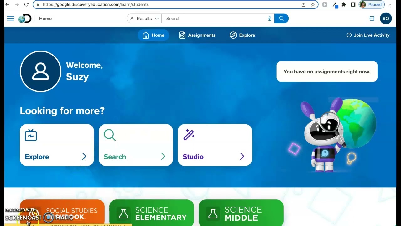 Discovery Education App Logo
