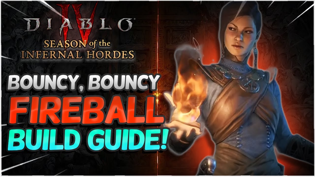 NEW BEST Bouncy Fireball Sorceress Build Guide Diablo 4 Season 5! - YouTube