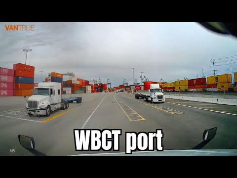 Driving in the ports of Los Angeles [WBCT port] - YouTube