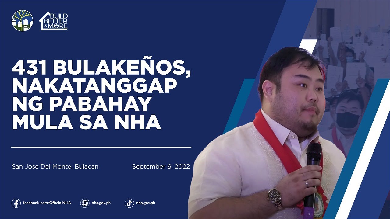 431 BULAKEÑOS, NAKATANGGAP NG PABAHAY MULA SA NHA - YouTube