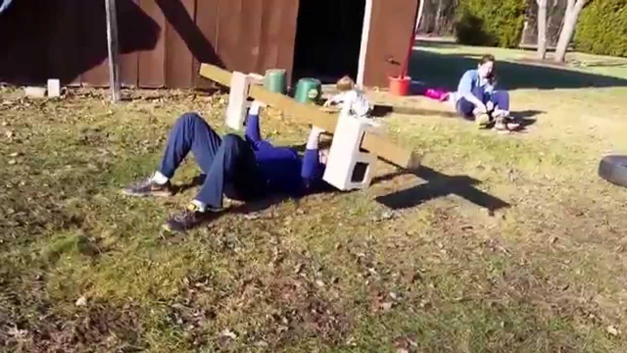 Chest Blaster Workout with Old School Cinder Blocks - YouTube