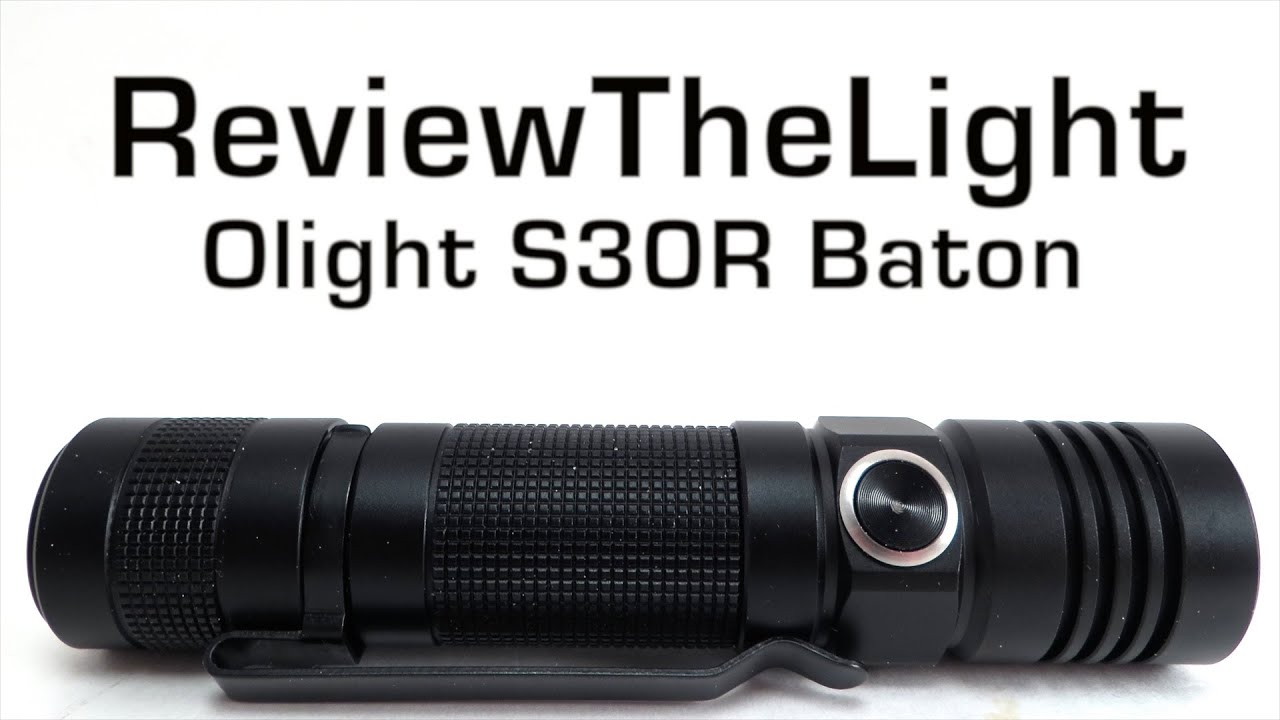 ReviewTheLight: Olight S30R Baton (1000 lumens plus a charging stand ...