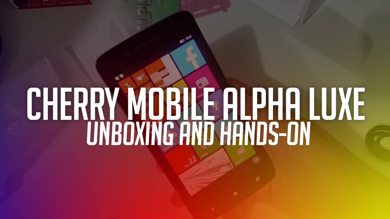 Cherry Mobile Alpha Luxe Unboxing and Hands-on - YouTube