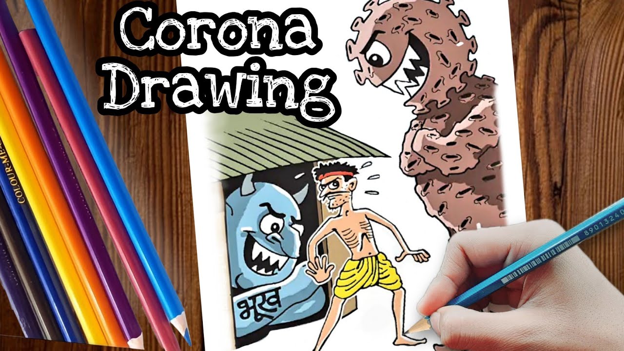 Awareness of Coronavirus Drawing || Coronavirus Poster Drawing || poor ...