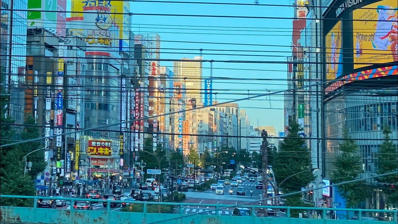 Yamanote Line Train Side View | 新宿→駒込 | Japan ASMR 4K | VXT TRAVEL ...