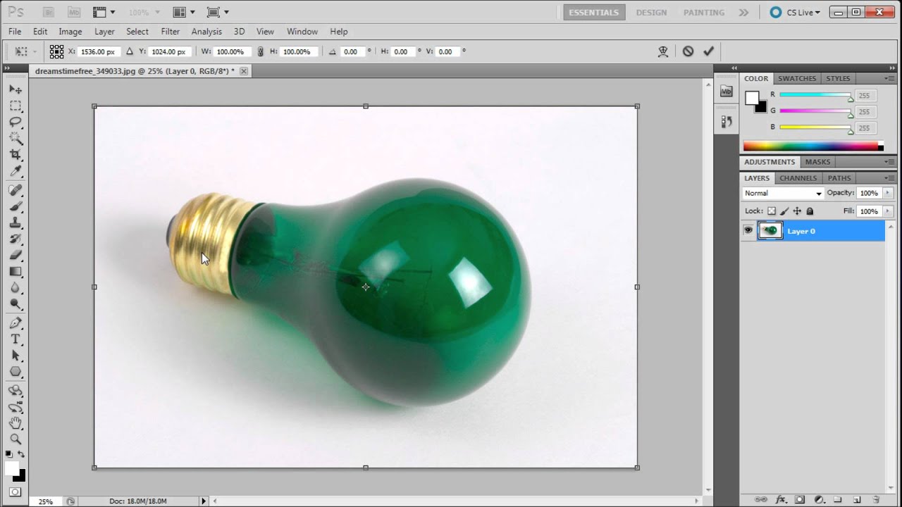 60 Second Photoshop Tutorial : Flip and Reflect an Image -HD- - YouTube