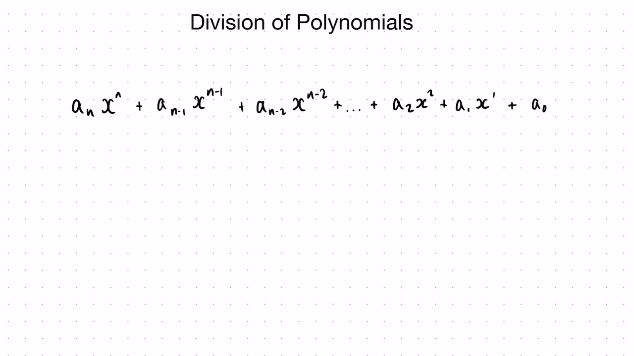 CAIE Mathematics (P2/P3) - Division of Polynomials - YouTube