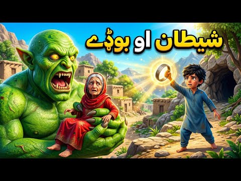 شیطان او بوڈے 👹 | The Devil and Old lady | Pashto cartoon story