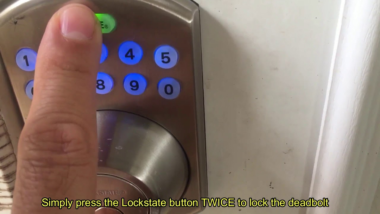 Lockstate Remotelock 5i Deadbolt Proper Use Unlock and Lock - YouTube