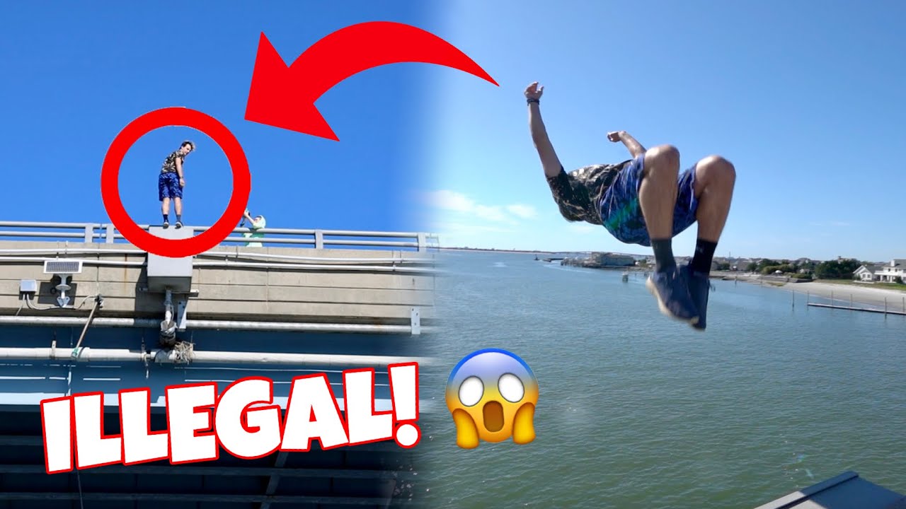 INSANE BRIDGE JUMP BACKFLIP!! (60FT) - YouTube