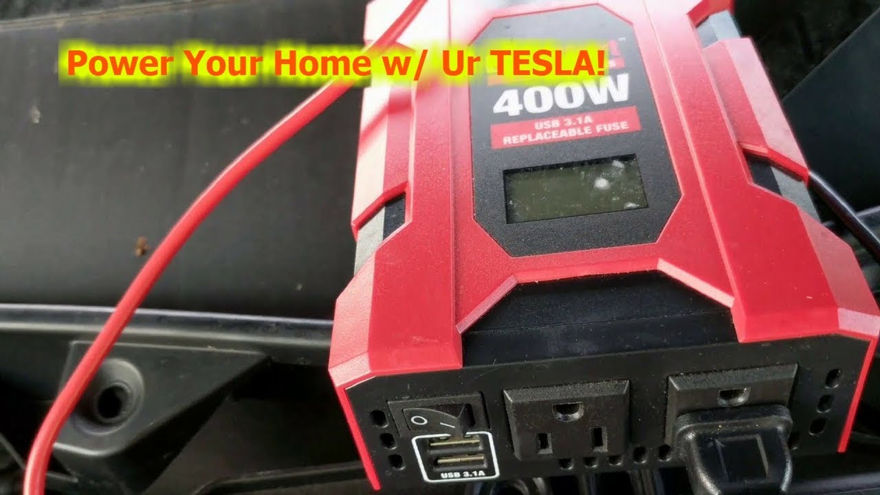 Survive A Power Outage By Using Electricity From Your Tesla For Your ...