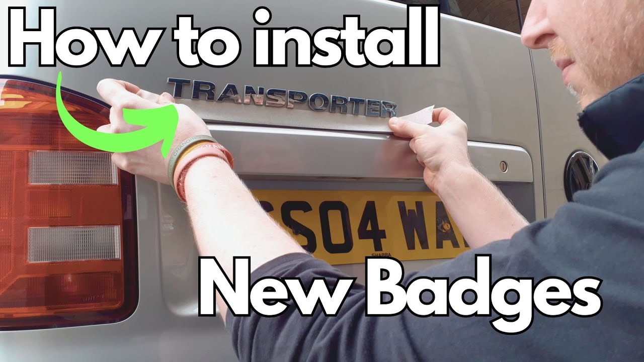 How to install new car badges | VW T6 Transporter - YouTube