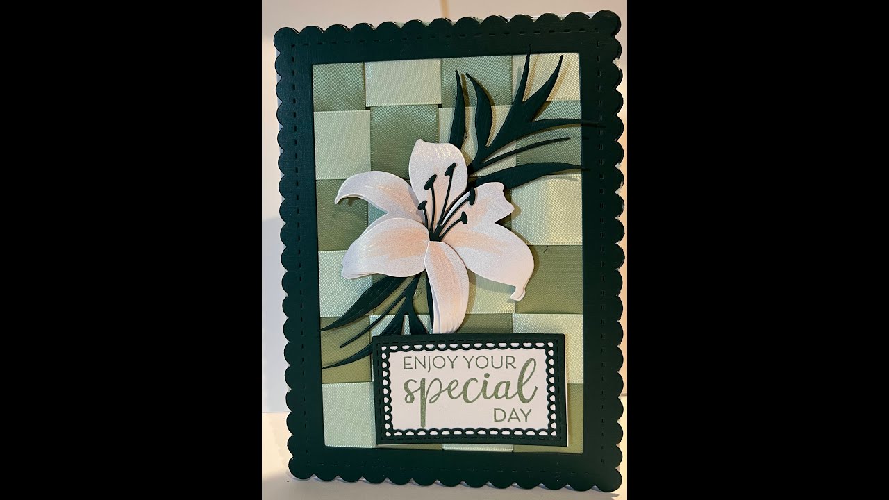 Woven Ribbon Card - YouTube