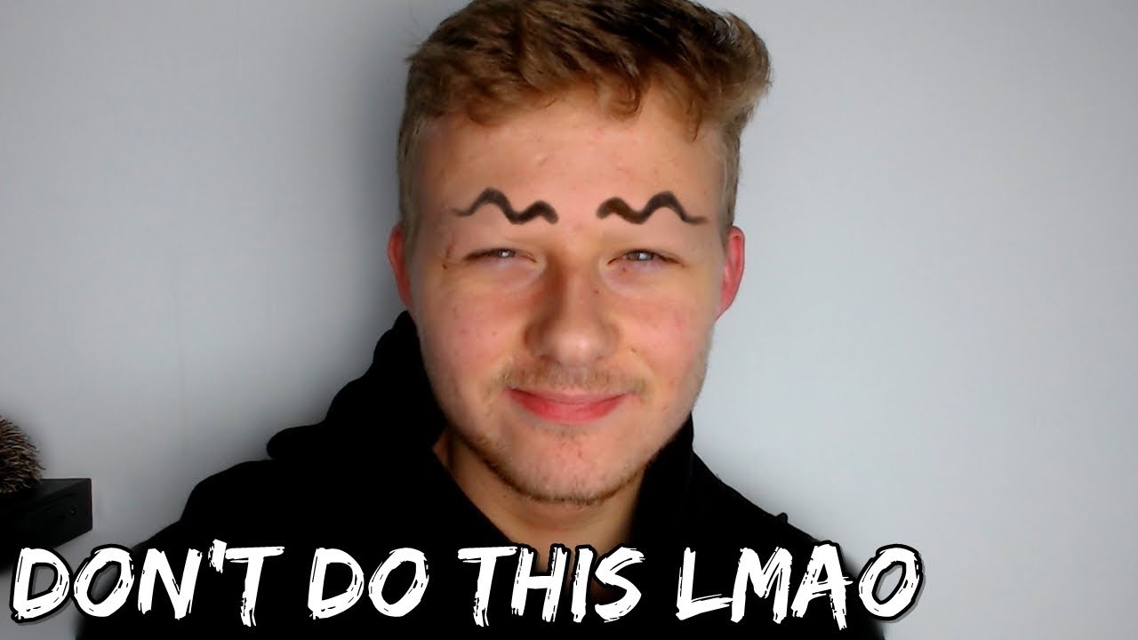 the squiggly eyebrow trend - YouTube
