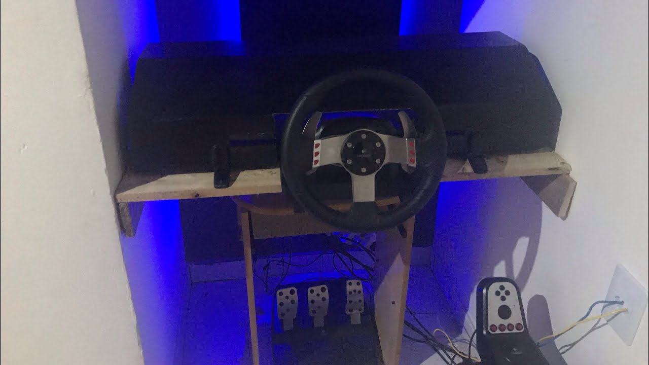 Cockpit totalmente caseiro do 0 - G27 Logitech - YouTube