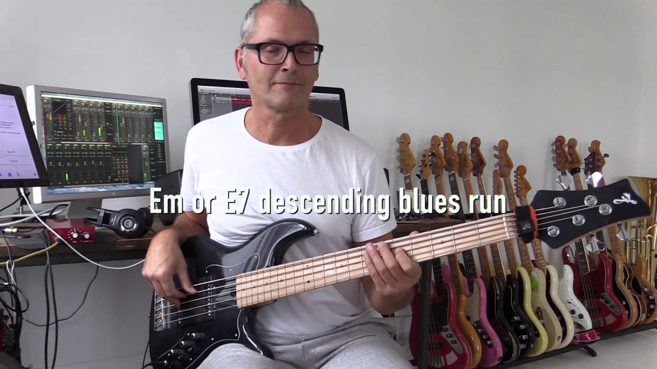 L386 Funky bluesy bass run - FREE TAB/PDF - YouTube