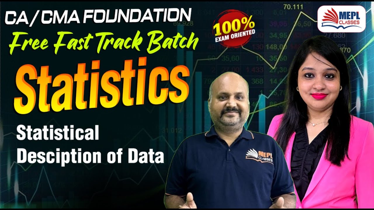 CA/CMA Foundation | Statistics- FREE Fast-Track Batch🔥[Part 1] MEPL ...