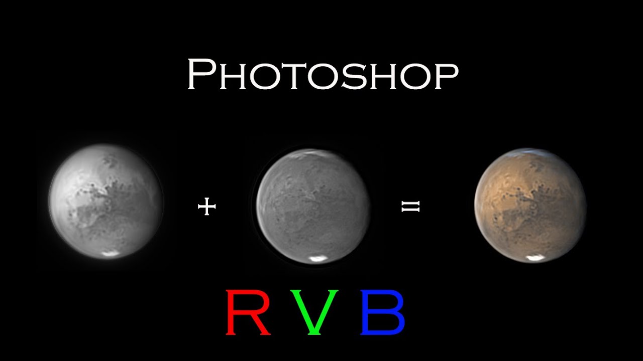 Traitement #11 : créer une image RVB dans PHOTOSHOP - YouTube