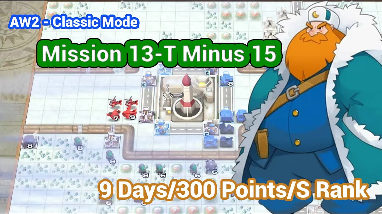AW2 - Mission 13 - T Minus 15 Olaf - Classic Campaign | Advance War 1+2 ...