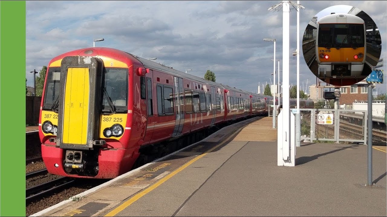 GatEx Class 387/2s pass Clapham Junction - YouTube