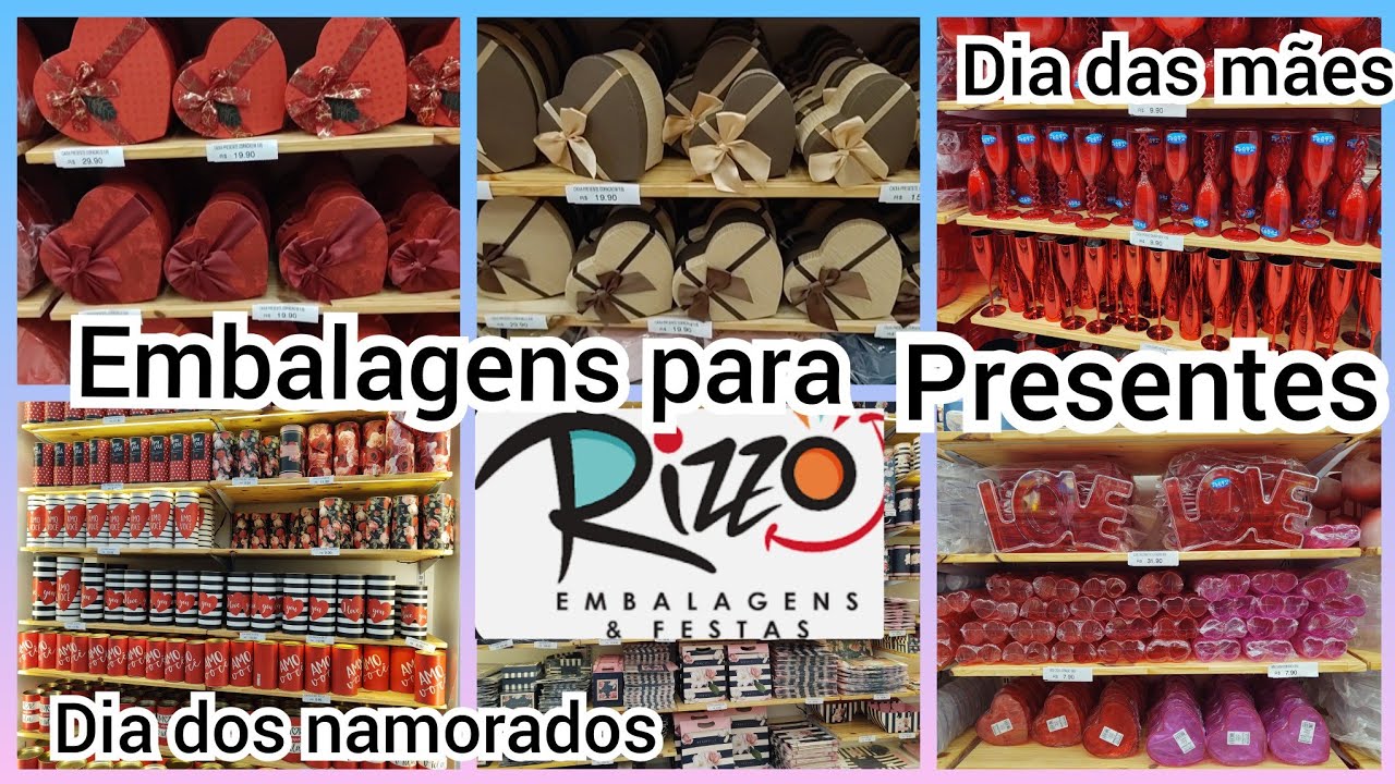 🛍️LOJA RIZZO EMBALAGENS, CX, SACOLAS 🛍️DE PRESENTE 🎁 PARA O DIA DAS ...