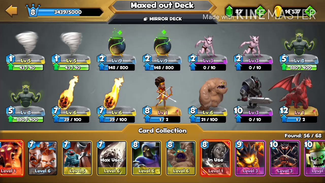 maxed out gameplay | best deck 💣🔥 - YouTube