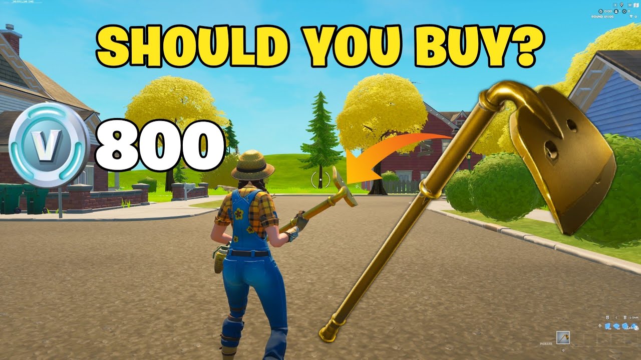 Gold Digger Pickaxe Gameplay in Fortnite! Sound Test + Review | Should ...