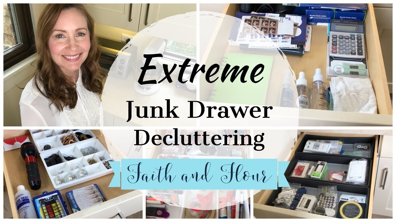 Extreme Junk Drawer Decluttering | Collab With Jennifer L Scott | Clean ...